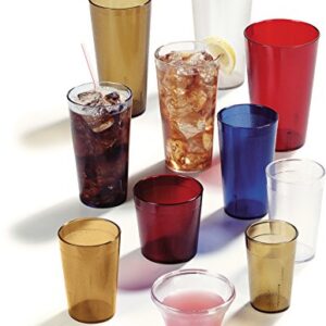 CFS 52248107 Stackable ShatterResistant Plastic Tumbler, 24 oz., Clear (Pack of 6)