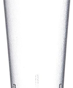 CFS 52248107 Stackable ShatterResistant Plastic Tumbler, 24 oz., Clear (Pack of 6)