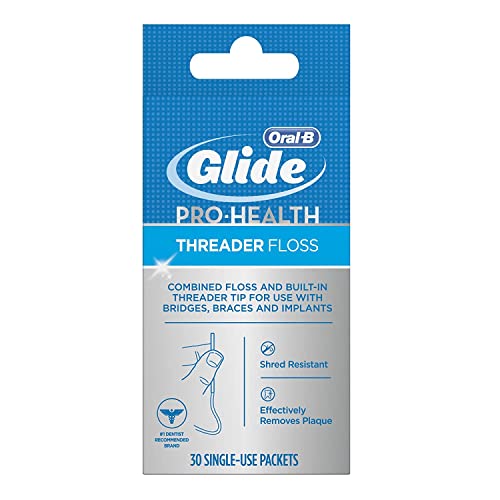 Glide Threader Floss, 30 Single-Use Packets each (Value Pack of 2)