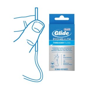 Glide Threader Floss, 30 Single-Use Packets each (Value Pack of 2)