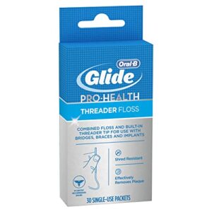 Glide Threader Floss, 30 Single-Use Packets each (Value Pack of 2)