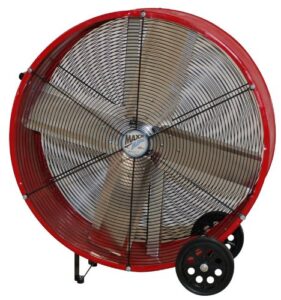 maxxair bf30dd redups 30-inch direct drive commercial fan, red