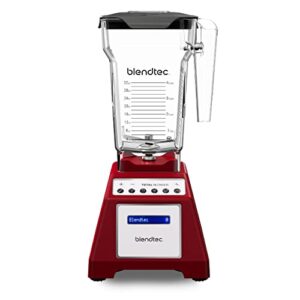 blendtec total classic original blender and 75 oz fourside blender jar – kitchen blender bundle – red