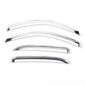 Putco 480033 Element Chrome Window Visor - Set of 4