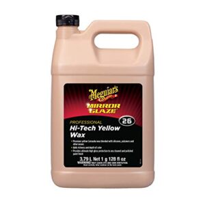 meguiar’s m2601 mirror glaze hi-tech yellow wax – 1 gallon container