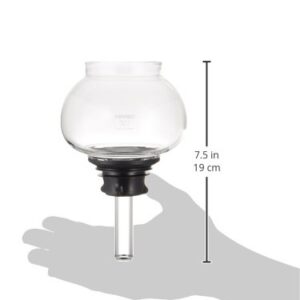 Hario Upper Bowl for Coffee Syphon MCA-3, 3 Cup, Transparent