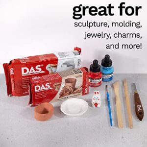 DAS Air-Hardening Modeling Clay - White Air Dry Clay 2.2lb Block - Pliable Air Clay for Sculpting and Coating - Easy to Use Air Dry Modeling Clay for All Ages - Molding Clay for Sculpting and More