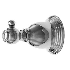 Westbrass 2855-26 Wall Mount 3-1/2" Towel/Robe Hook in Polished Chrome