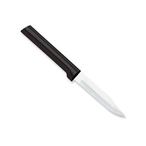 rada cutlery paring knife blade stainless steel resin, 6-3/4 inches, black handle