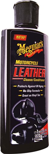 Meguiar's MC20306 Motorcycle Leather Cleaner/Conditioner, 6 Fluid Ounces