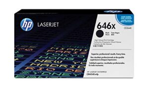 original hp 646x black high-yield toner cartridge | works with hp color laserjet enterprise cm4540 mfp series | ce264x