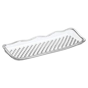 interdesign sinkworks kitchen sink tray for sponges, scrubbers, soap – clear