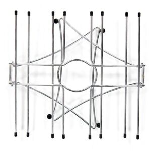 Oenophilia Fusion Stemware Wine Decanter Drying and Storage Rack - 16 Wine Glass Rack and Holder, Foldable