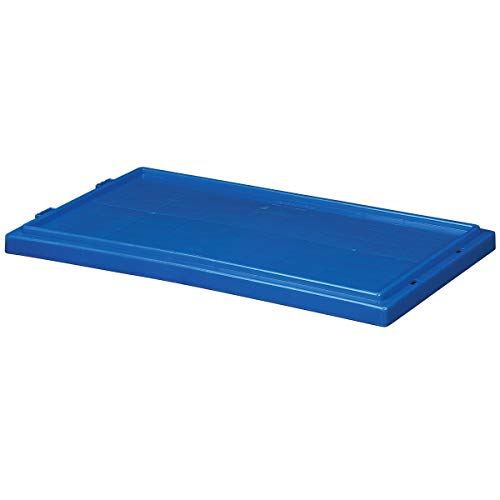 Akro-Mils 35181 Lid for 35180 and 35185 Plastic Nest and Stack Storage Tote, Blue, (6-Pack)