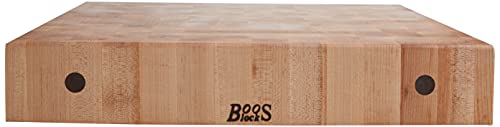 John Boos Block CCB24-S Classic Collection Maple Wood End Grain Chopping Block, 24 Inches x 24 Inches x 4 Inches