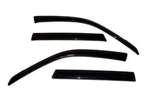 auto ventshade [avs] ventvisor / rain guards | outside mount, smoke color, 4 pc | 94135 | fits 2006 – 2009 suzuki grand vitara