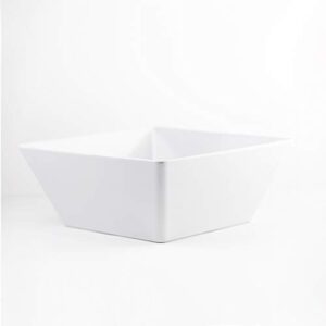 American Metalcraft MELSQ117 Endurance Melamine 12" Square Bowl, 208-Ounce, White