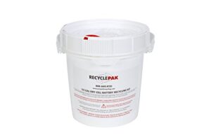 veolia supply-093 1/2 gal dry cell battery recycling pail