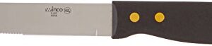 Winco - Round End Steak Knife with Plastic Handle (12 Pieces)