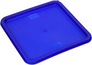 winco pe square cover blue, fits 12, 18 & 22quart