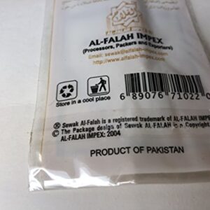 Miswak Stick - Sewak Al-Falah - Hygienically Processed and Vacuumed Packed - 1 Stick by Al-Falah Impex