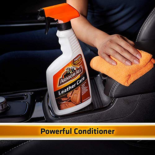 Car Leather Care Spray by Armor All, Leather Cleaner and Protectant for Cars, Trucks and Motorcycles, 16 Fl Oz