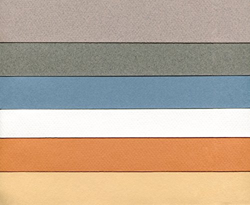 CANSON Mi-Teintes Pastel Pad, Assorted Colors 9"X12" Fold Over (100510864) , White