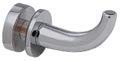 C.R. Laurence DRH1BN CRL Brushed Nickel Designer Robe Hook