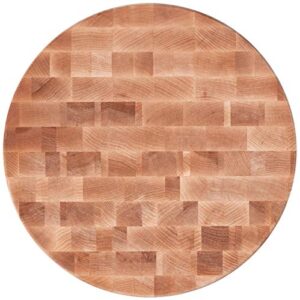 John Boos Block CCB183-R Classic Collection Maple Wood End Grain Round Chopping Block, 18 Inches Round x 3 Inches