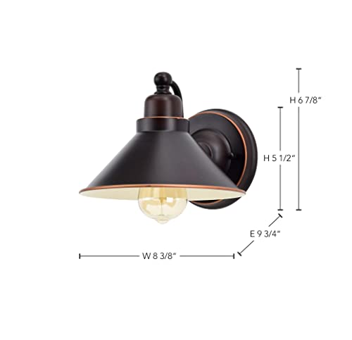 Nuvo 60/1709 One Vanity Bridgeview Light Fixture, 1Lt Wall Sconce, Mission dust Bronze