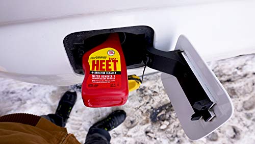 Iso-HEET Water Remover And Premium Fuel Line Antifreeze + Injector Cleaner - Helps Increase Gas Mileage - Improves Engine Performance - Year Round Performance, 12 fl. oz. (28202) , Red