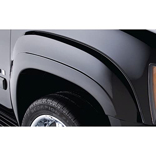 Bushwacker OE Style Factory Front Fender Flares | 2-Piece Set, Black, Smooth Finish | 40063-02 | Fits 2007-2014 Suburban 1500, 2500 & Tahoe (Excludes LTZ); 2007-2013 Avalanche