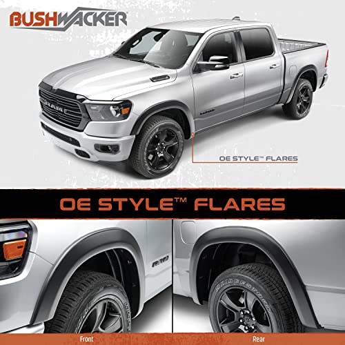 Bushwacker OE Style Factory Front Fender Flares | 2-Piece Set, Black, Smooth Finish | 40063-02 | Fits 2007-2014 Suburban 1500, 2500 & Tahoe (Excludes LTZ); 2007-2013 Avalanche