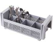 cambro camrack half size 8 compartment flatware basket