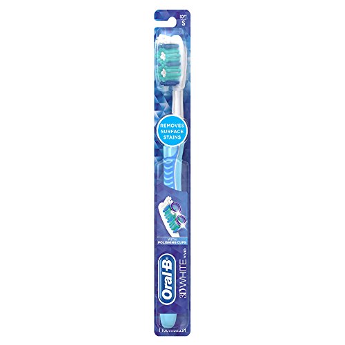 Oral-B 3D White Vivid Toothbrush, Soft, 6 Count, Packaging may Vary