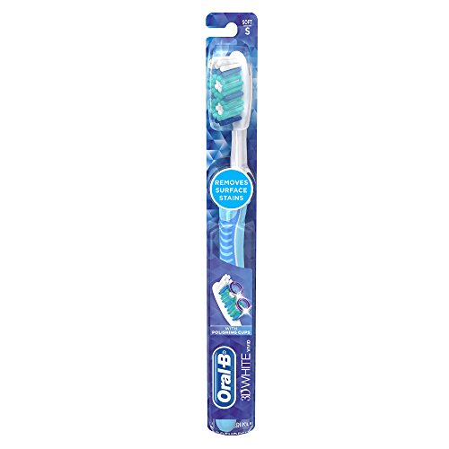 Oral-B 3D White Vivid Toothbrush, Soft, 6 Count, Packaging may Vary