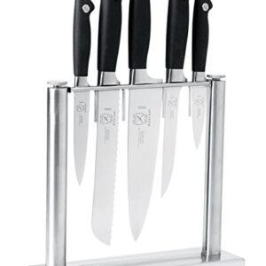 Mercer Culinary M20000 Genesis 6-Piece Forged Knife Block Set, Tempered Glass Block