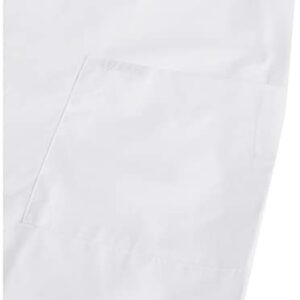 Cherokee 40 Inch Unisex Lab Coat, White, Medium