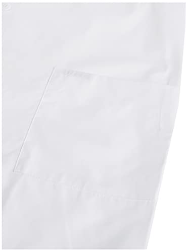 Cherokee 40 Inch Unisex Lab Coat, White, Medium