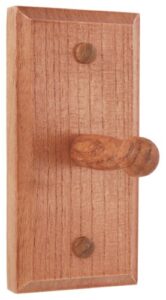 ldr industries 165 9910 single robe hook, rustic oak