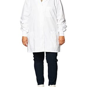 Cherokee Women's Scrubs 32" Cuffed Sleeve Lab Coat, White, Small