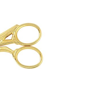 Gingher 01-005280 Stork Embroidery Scissors, 3.5 Inch, Gold