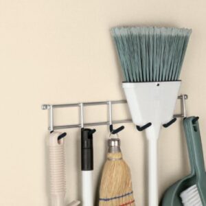 ClosetMaid Household Hang Up Wall Mounted Hook Rack, 5.8 x 18.4 x 3.8 inches, Silver