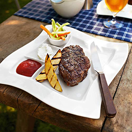 Villeroy & Boch New Wave Grill Plate, 10.5 in, White