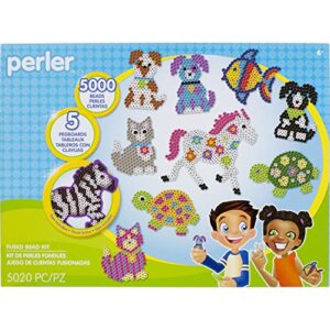 perler pet parade deluxe fuse bead craft activity kit, 5020 pcs