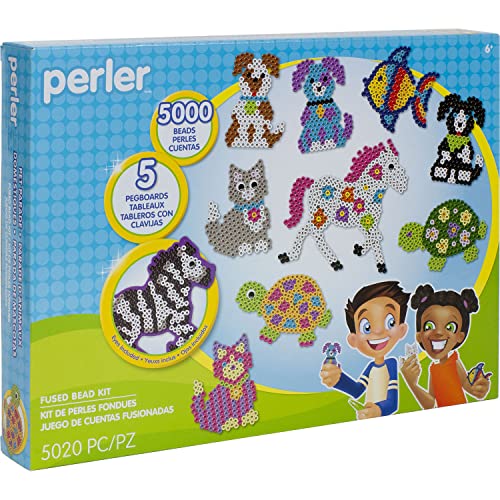 Perler Pet Parade Deluxe Fuse Bead Craft Activity Kit, 5020 pcs