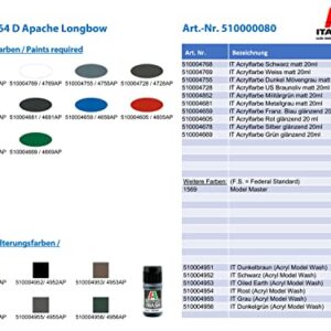 Italeri 0080S Ah-64 D Longbow Apache Model