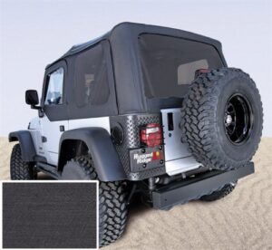 rugged ridge 13702.15 soft top, door skins, black, tinted windows; 88-95 jeep wrangler yj