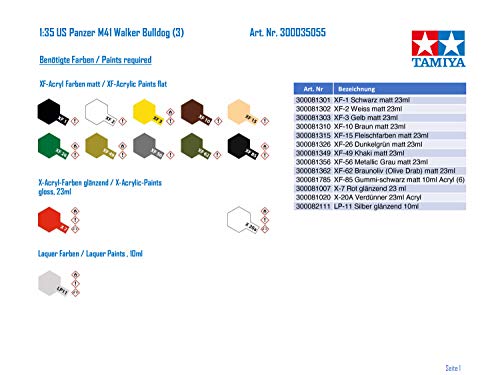 Tamiya TAM35055 1/35 US M41 Walker Bulldog