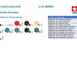 Tamiya Models German 88mm Gun Flak 36.37 Model Kit